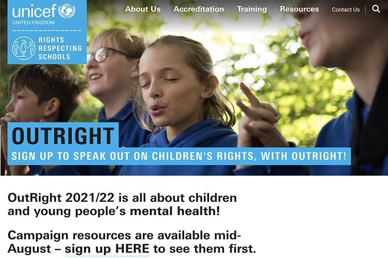 UNICEF OutRight campaign offers mental health teaching resources UNICEF OutRight campaign offers mental health teaching resources